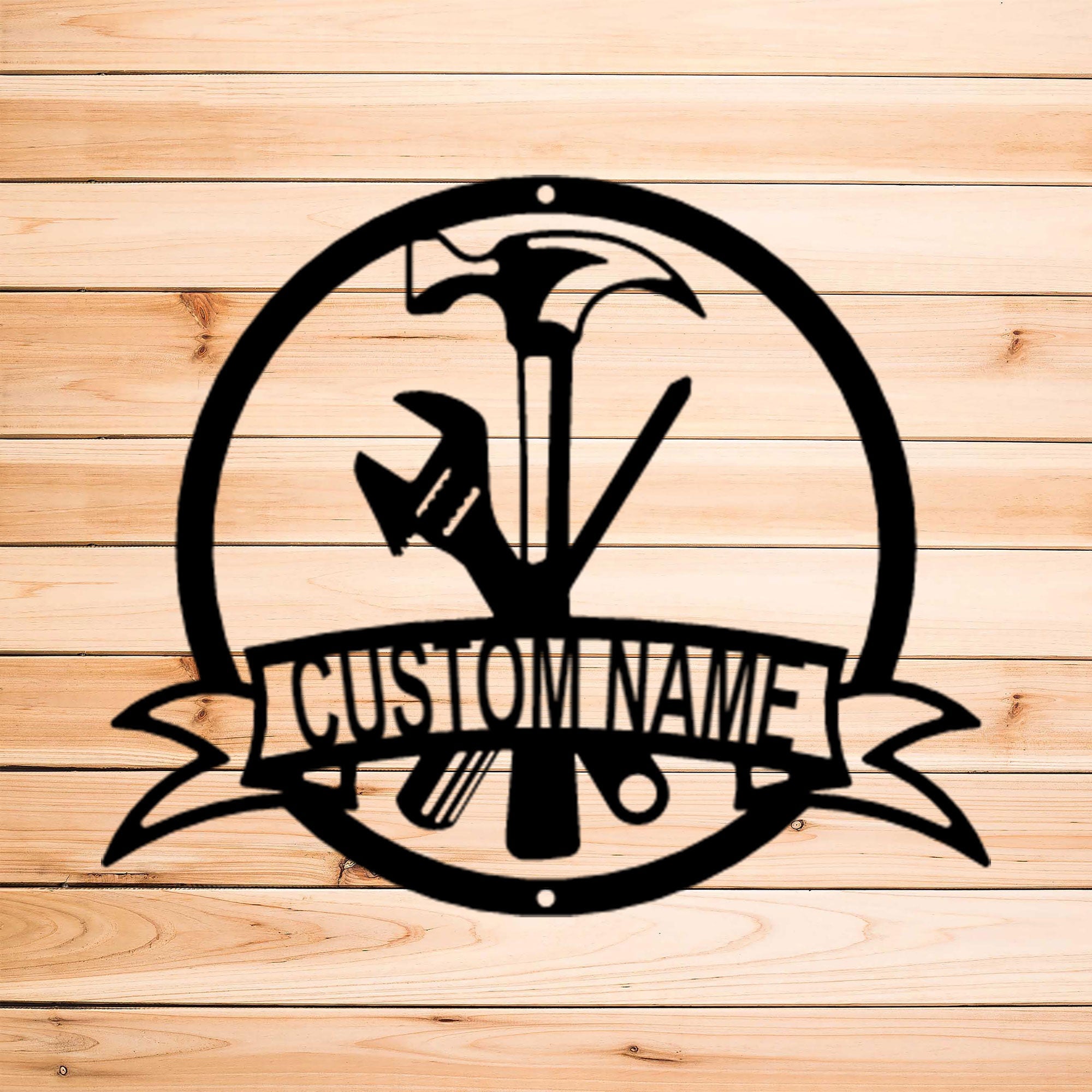 Personalized Name Toolman Cut Metal, Metal Art Wall Decor, Cut Wall ...