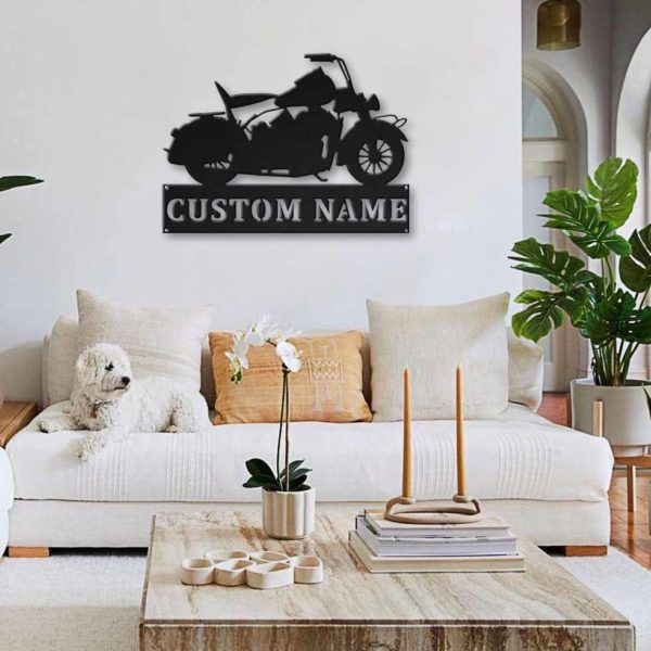 Motorcycle Personalized Metal Wall Decor Ii, Cut Metal Sign, Metal Wall ...