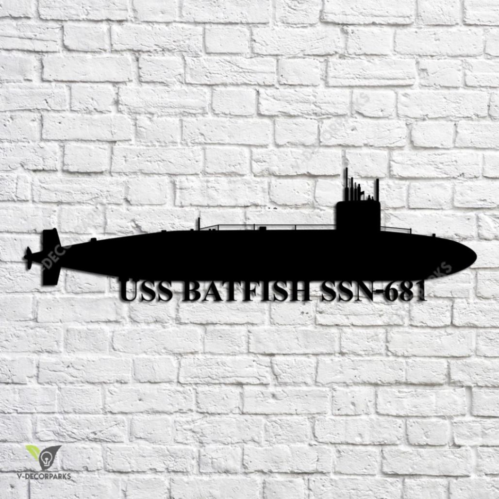 Uss Batfish Ssn 681 Navy Ship Metal Art Custom Us Navy Ship Metal Sign Uss Batfish Ssn 681 Navy Ship Metal Art Custom Us Navy Ship Metal Sign