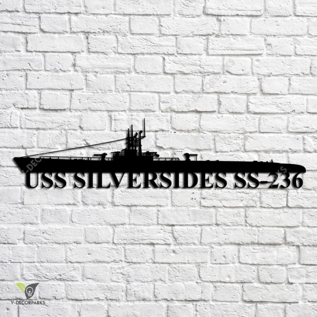 Uss Silversides Ss-236 Navy Ship Metal Art, Custom Us Navy Ship Metal Sign, Navy Ships ...