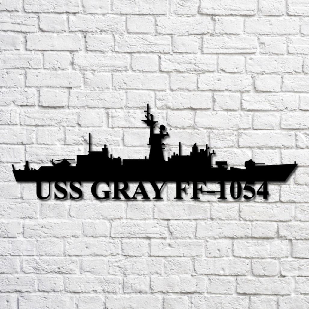 Uss Gray Ff 1054 Navy Ship Metal Art Custom Us Navy Ship Cut Metal Uss Gray Ff 1054 Navy Ship Metal Art Custom Us Navy Ship Cut Metal