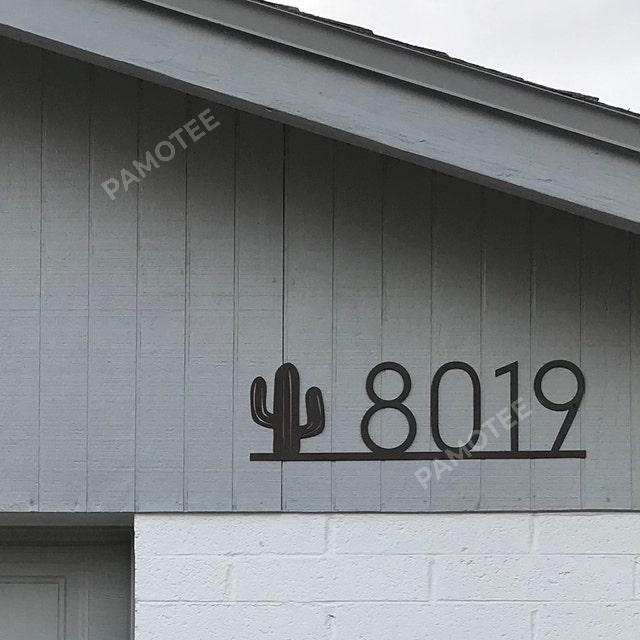 Metal Saguaro Cactus Address Sign - Saguaro Cactus Personalized Address ...
