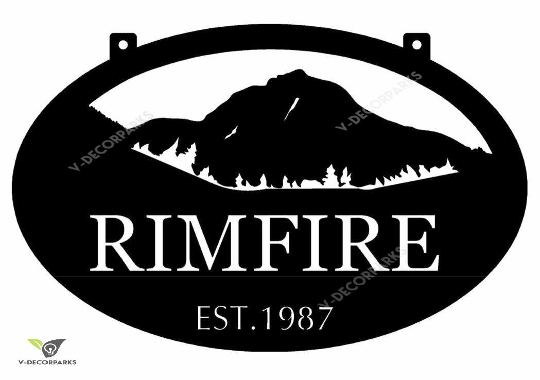 Mountain Sign Personalized, Custom Mountain Sign, Metal Wall Art, Metal ...