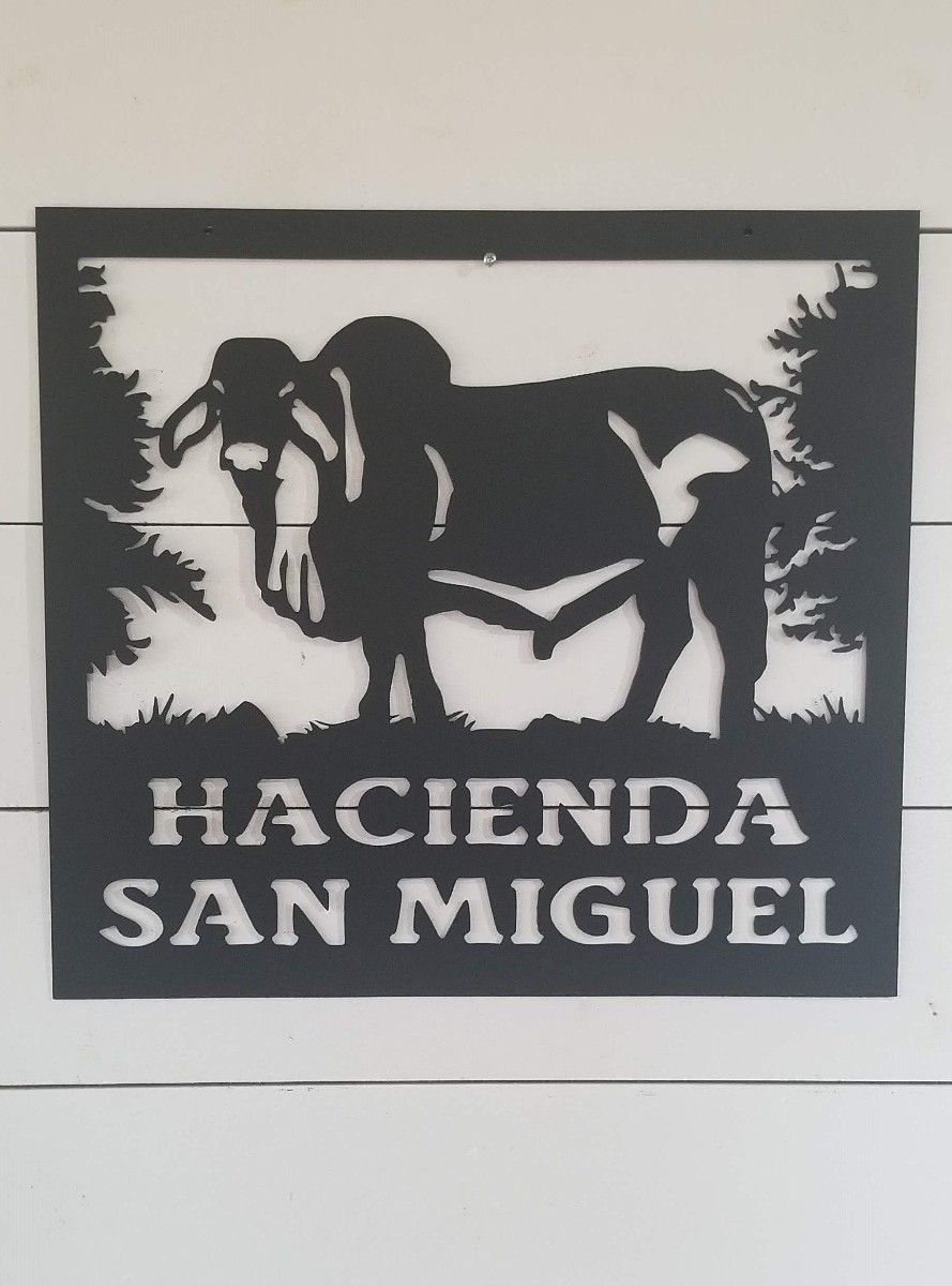 Custom Metal Brahman Farm Sign, Metal Farm Sign – Pamotee