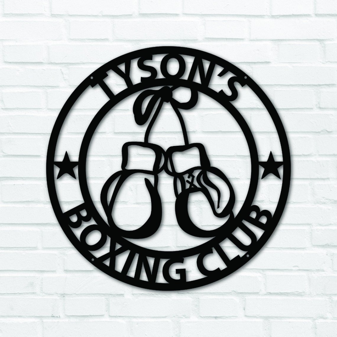 Laser Cut Boxing Gym Sign, Metal Retro Boxing Sign, Gym Sign ...