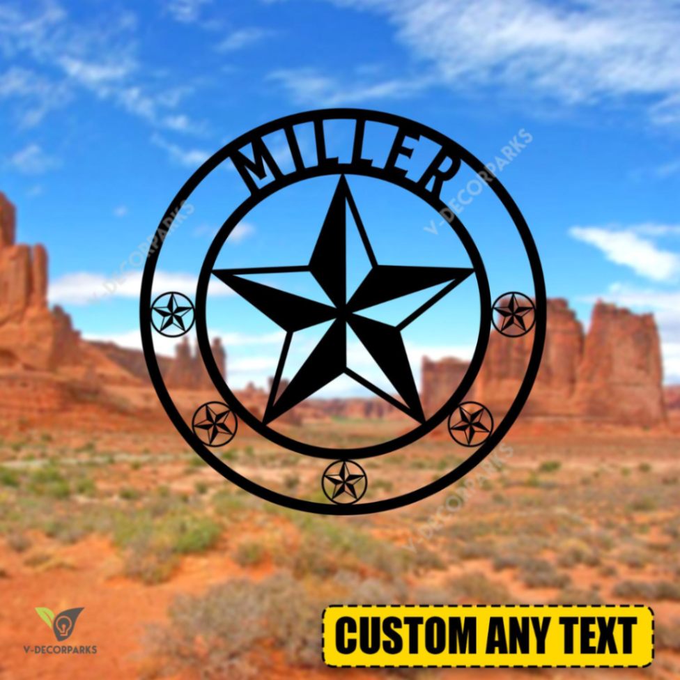Custom Lone Stars Texas Metal Wall Art, Texas Laser Cut Gift For Father ...