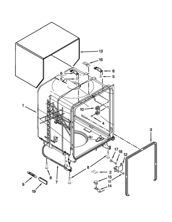 Amana ADB1400PYD2 Undercounter Dishwasher | Partswarehouse