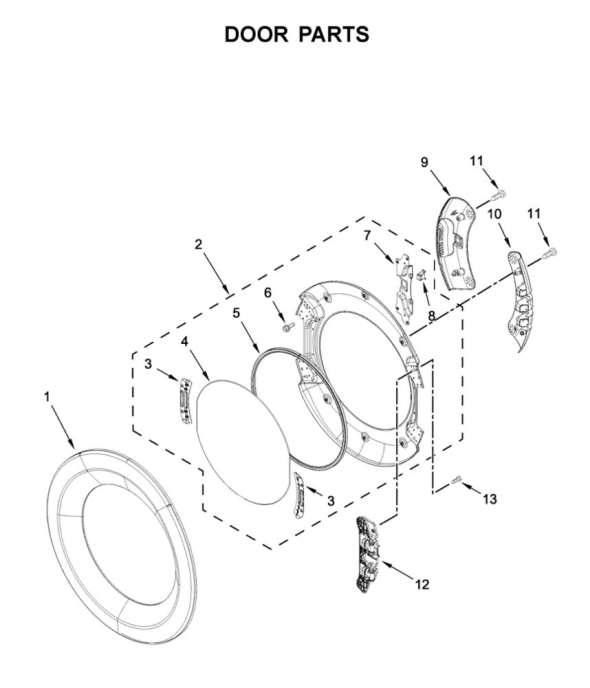 Amana NED5800HW1 DRYER | Partswarehouse