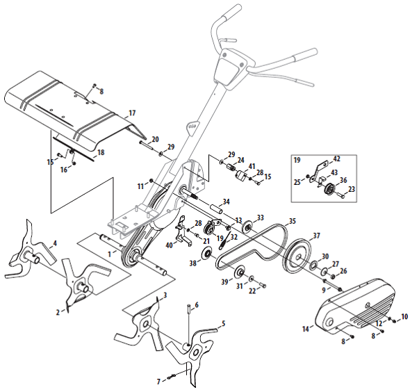 Cub Cadet FT24 Tiller | Partswarehouse