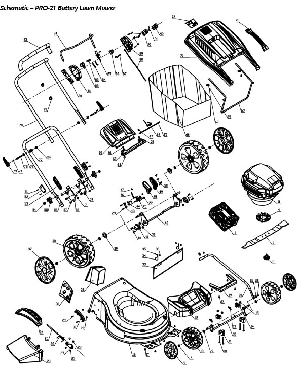 DR Power Pro-21 Battery Lawn Mower | Partswarehouse