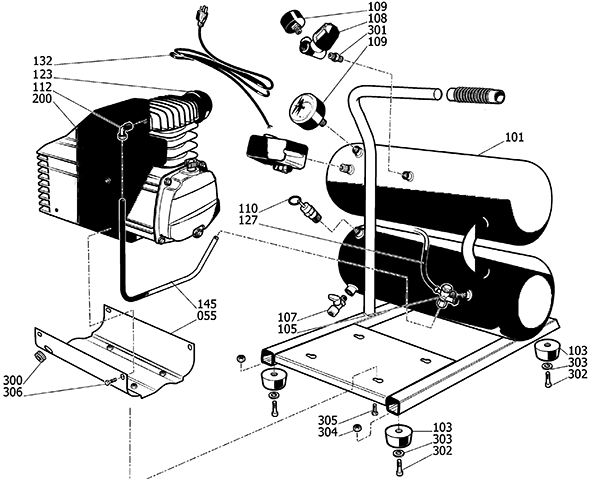 DeWalt D55153 Type 6 Compressor | Partswarehouse
