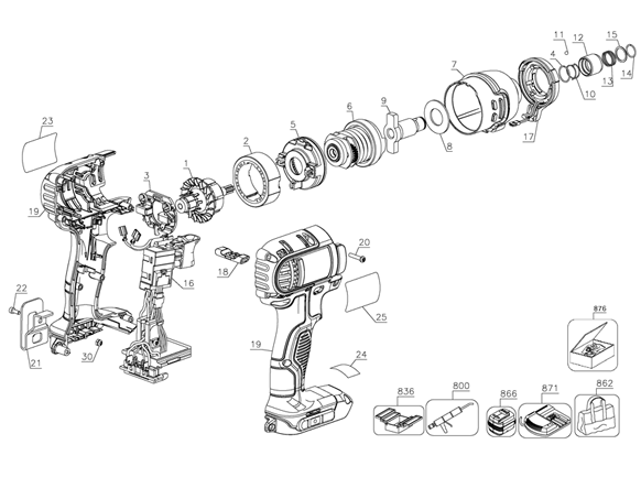 Dewalt DCF885B Type 5 Cordless Impact Wrench | Partswarehouse