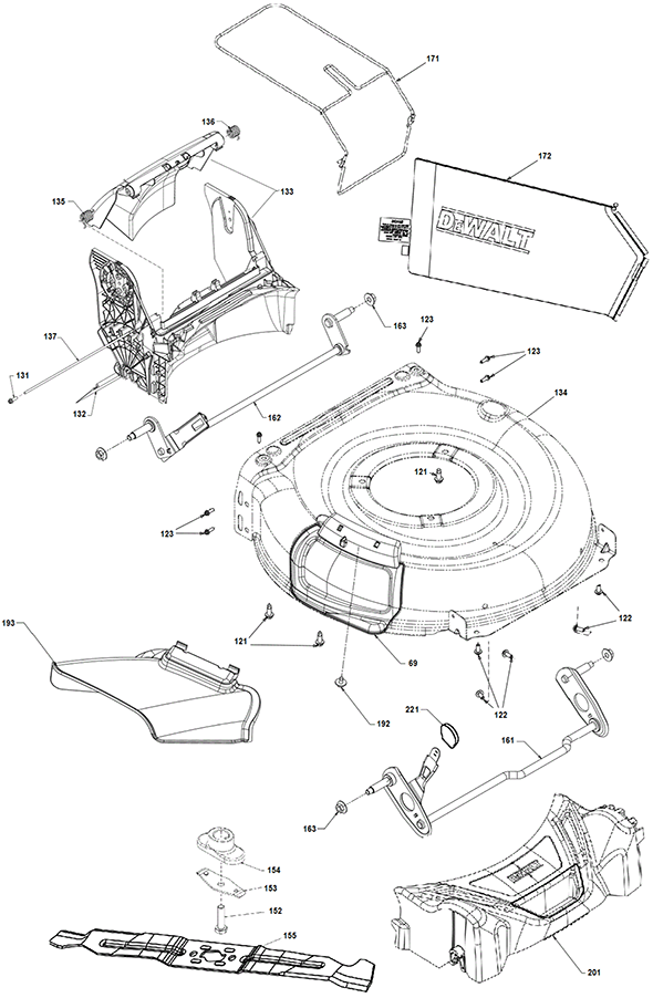 DeWALT DCMWP233U2 Type 1 Trimmer | Partswarehouse