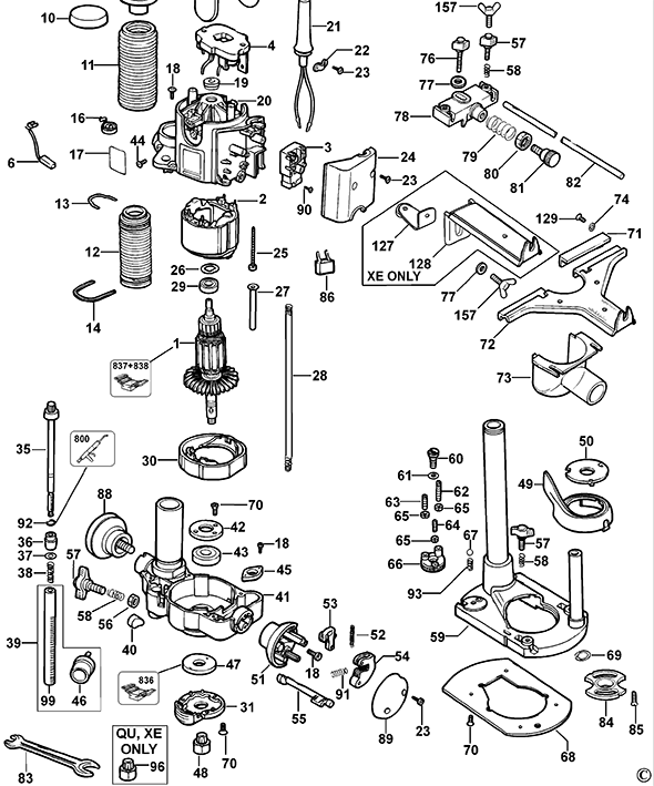Dewalt DW621-AR Type 3 Router | Partswarehouse