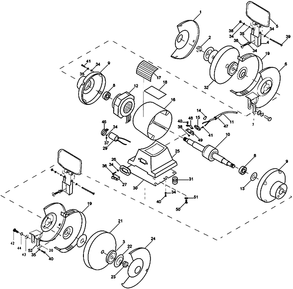 Dewalt DW752-BR Type 1 Electric Grinder | Partswarehouse