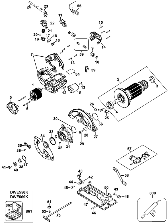 DeWALT DWE560-B2C Type 11 Electric Saw | Partswarehouse