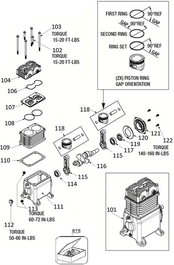 Dewalt DXCM201 Type 0 Compressor | Partswarehouse