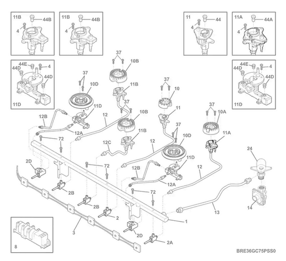 Electrolux E36GC76PRS0 Cooktop | Partswarehouse