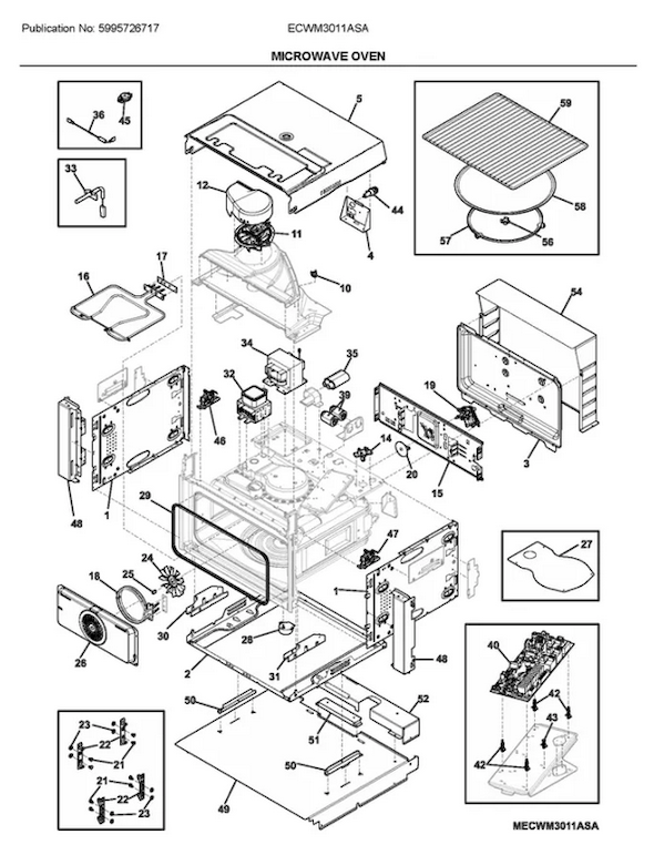 Electrolux ECWM3011ASA Wall Oven-Microwave Combo | Partswarehouse