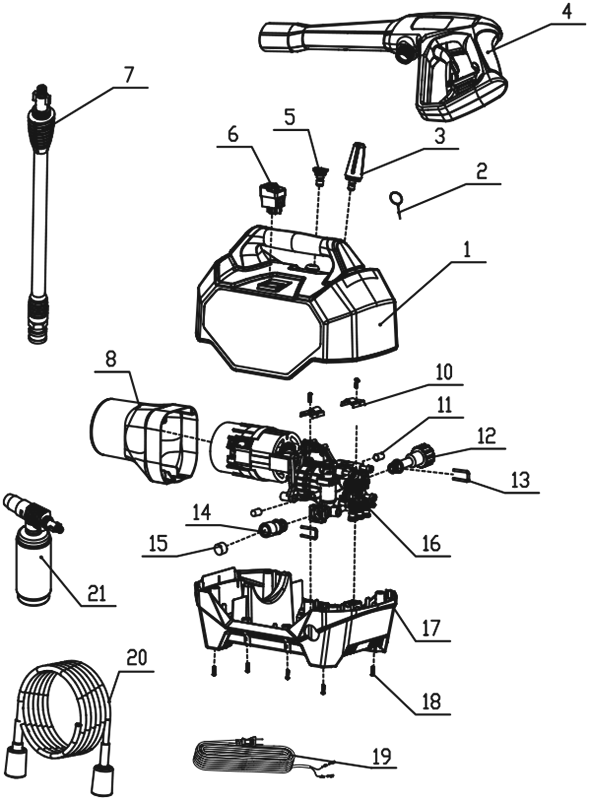 Greenworks PWA108 Pressure Washer | Partswarehouse