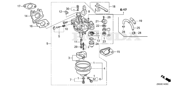 Honda GX240UT2X QA2 Engine | Partswarehouse