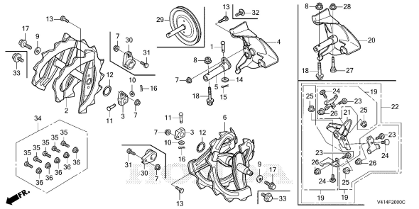 Honda HSS1332A ATD/A - SAFA 2000001-9999999 Power Equipment ...