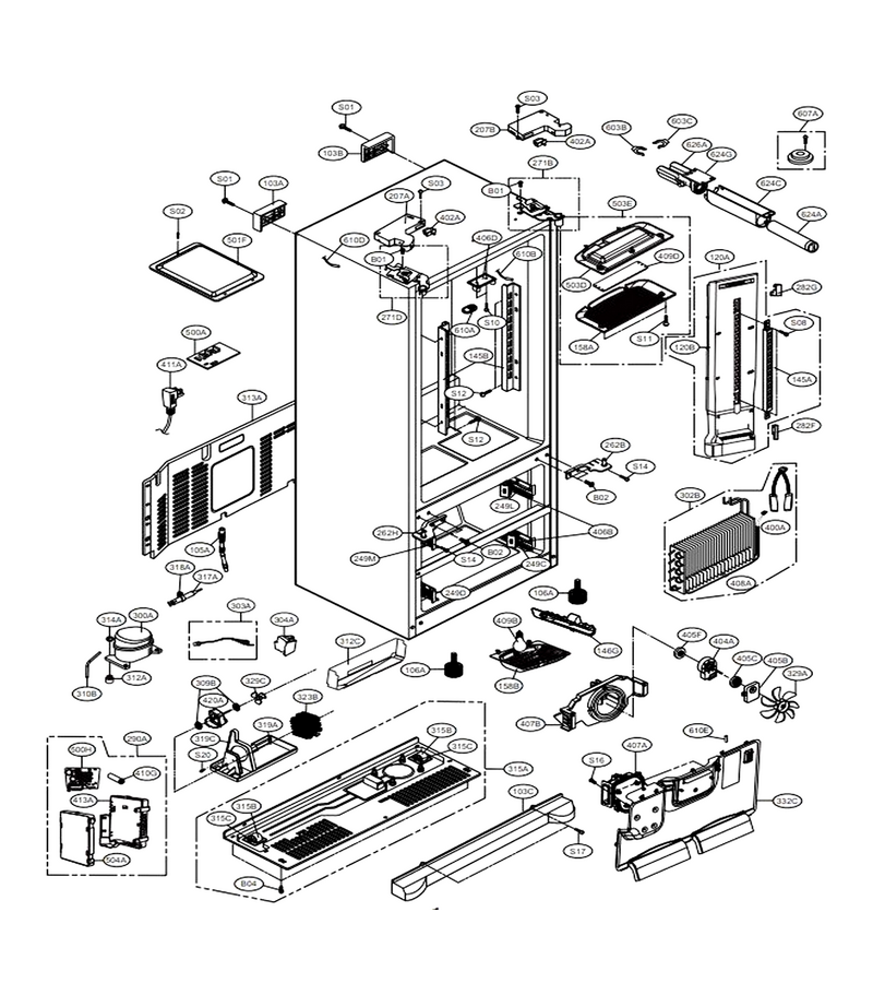 LG LMX25984SW.ASWCNA0 | PartsWarehouse