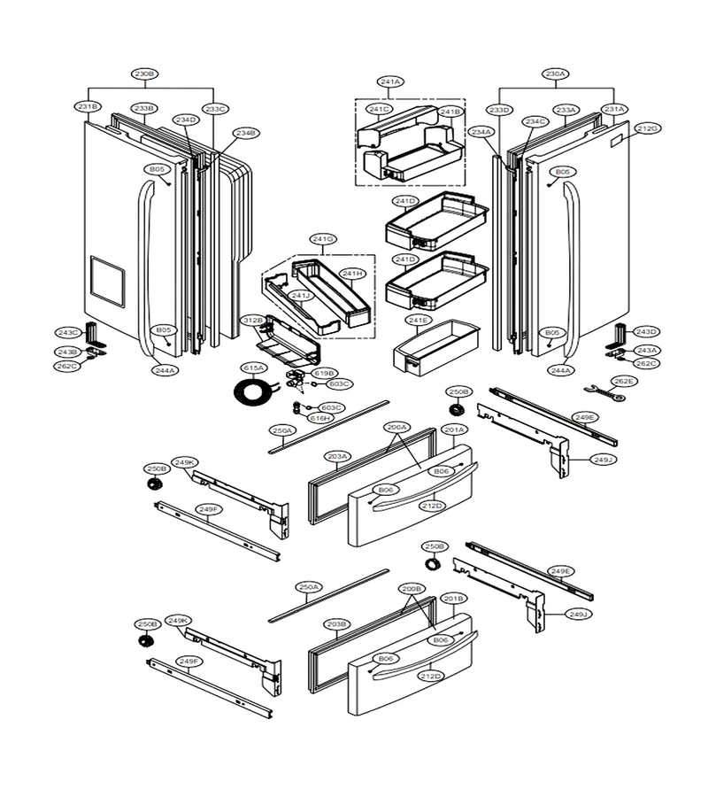 LG LMX25984SW.ASWCNA0 | PartsWarehouse