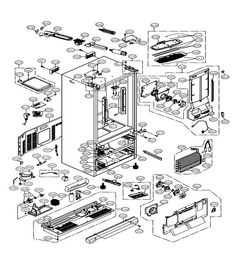 LG LMX25988SW.ASWCNA1 | PartsWarehouse