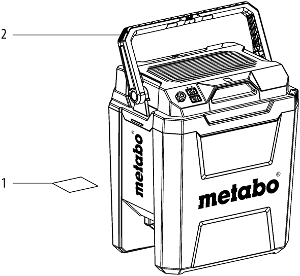 Metabo KB18BL Type 00791190 Cordless cooling box | Partswarehouse