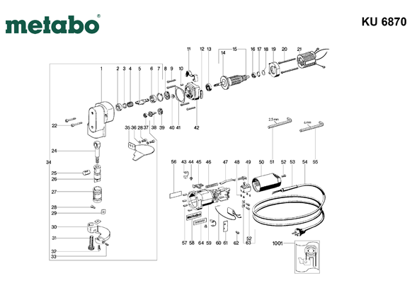 Metabo KU6870 Type 06870423 Shear Nibbler | Partswarehouse