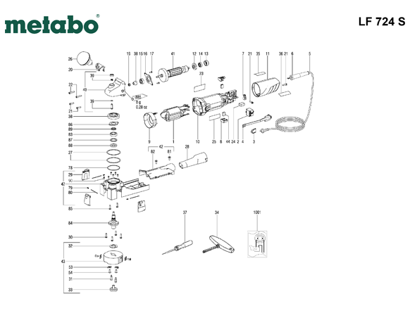 Metabo LF724S Type 00724421 Router | Partswarehouse