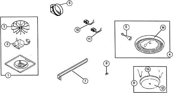 Nutone 667RN Exhaust Fan | Partswarehouse