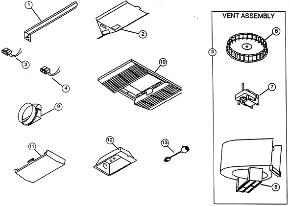 Nutone 668P Exhaust Fan | Partswarehouse