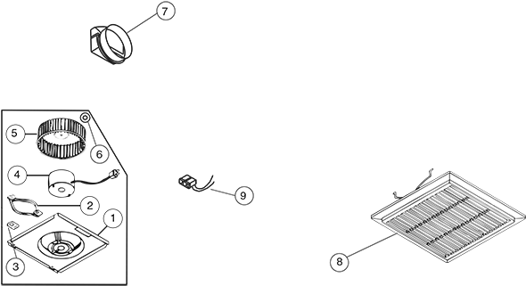 Nutone 671R Exhaust Fan | Partswarehouse
