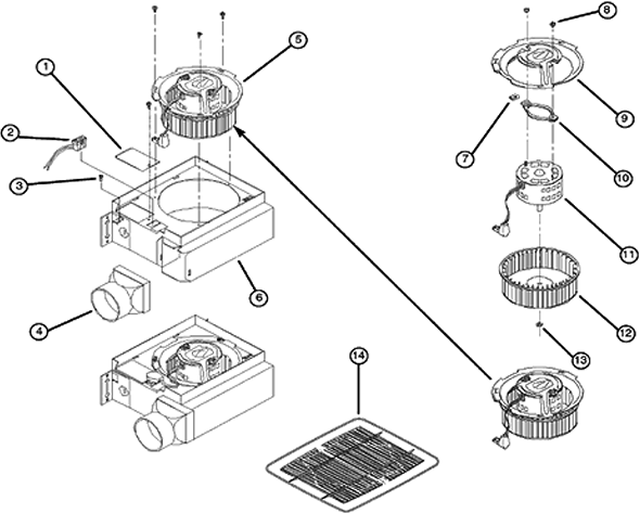 Nutone 683 Exhaust Fan | Partswarehouse