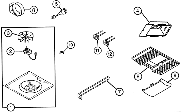 Nutone 763RLN Exhaust Fan | Partswarehouse