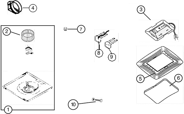 Nutone 769RFT Exhaust Fan | Partswarehouse