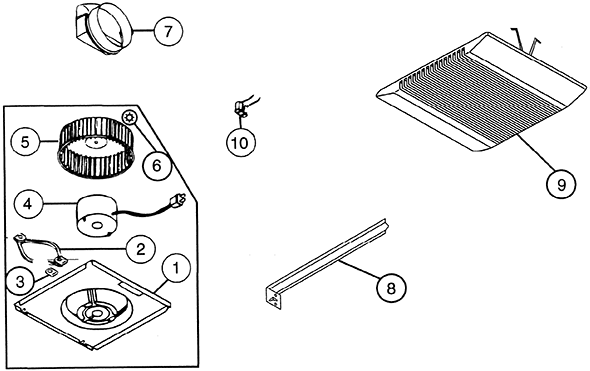 Nutone 8814R Exhaust Fan | Partswarehouse