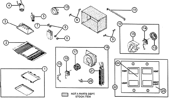 Nutone 9965 Ceiling Heater | Partswarehouse