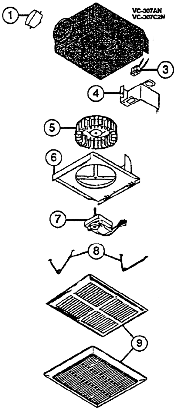 Nutone VC307AN Exhaust Fan | Partswarehouse