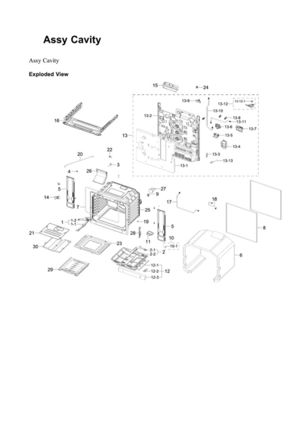 Samsung NX60A6311SG-AA-02 Gas Range | Partswarehouse