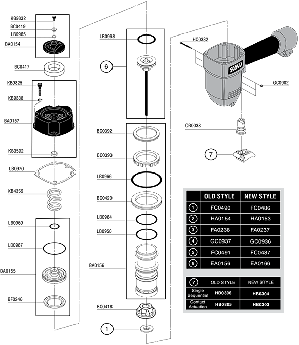 Senco FinishPro 32 (1X0201N) Air Nailer | Partswarehouse