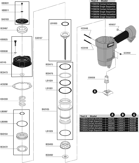 Senco FinishPro 35 (1Y0001N) Air Nailer | Partswarehouse