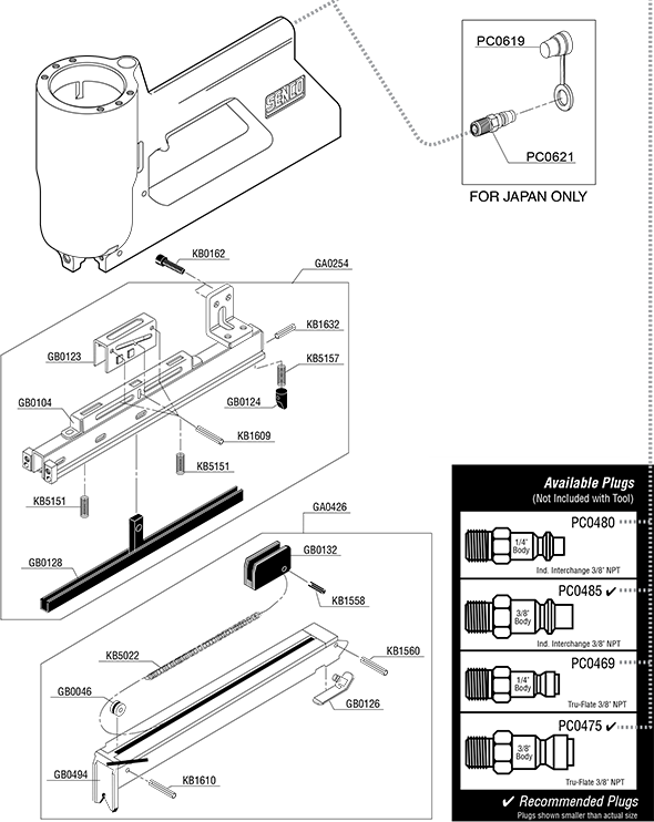 Senco SC1 (222001N) Air Nailer | Partswarehouse