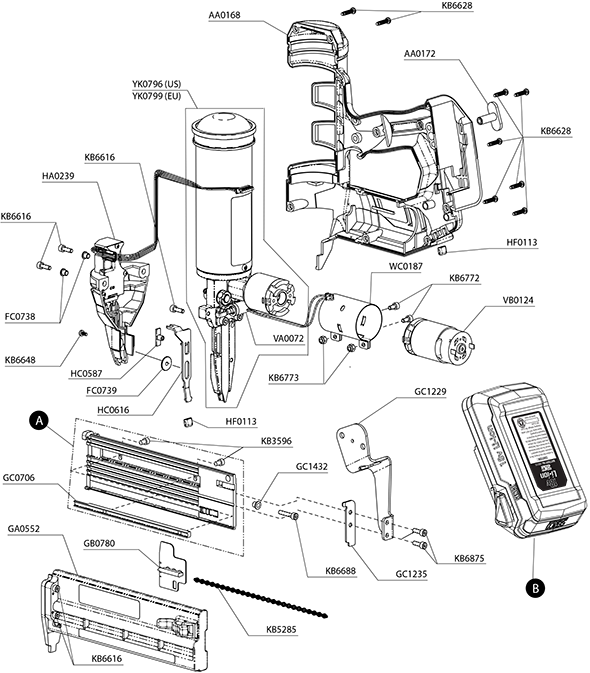 Senco FN55AX (6E0001N) Cordless Nailer | Partswarehouse