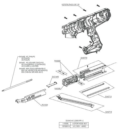 Senco DS342-AC (10F0001N) Screwdriver | Partswarehouse