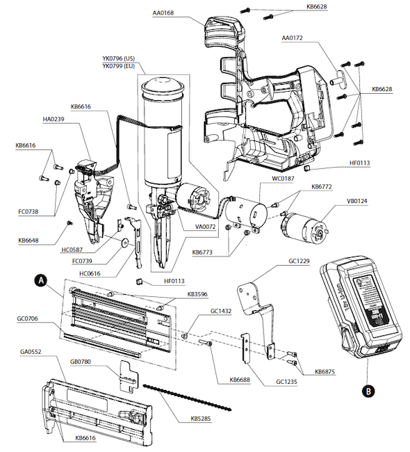 Senco Fusion F-18 (6E0001N) Cordless Nailer | Partswarehouse
