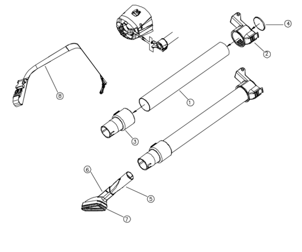 Simplicity QS1 QuickSilver Combination Vacuum Parts