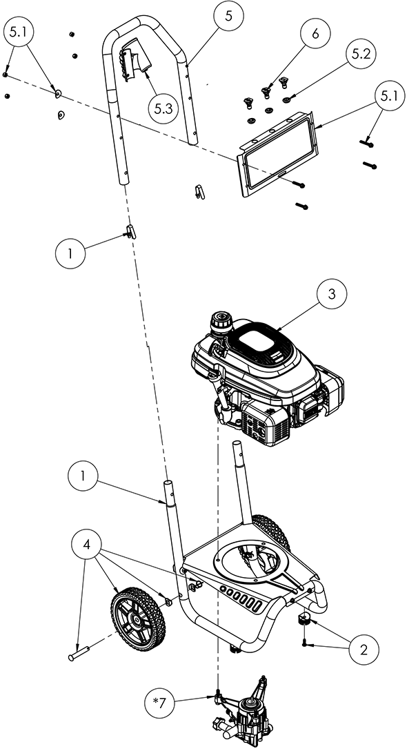 Simpson CM60973-60974 Pressure Washer | PartsWarehouse